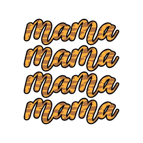 Letras De Mamãe Vetor Premium