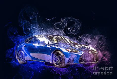 Lexus Is 350 F Sport 2021 Drawing By Marietta Beatty Fine Art America