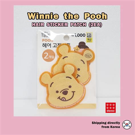 สติ๊กเกอร์ติดผมและกิ๊บติดผม Winnie The Pooh Fringe Bang Patch