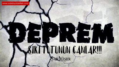 Sıkı tutunun canlar deprem şiiri ŞairDüşler Aytaç Edebiy