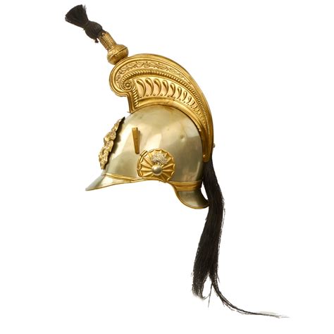 Original Belgian Cuirassier Cavalry Model 1845 Helmet With Lion Front