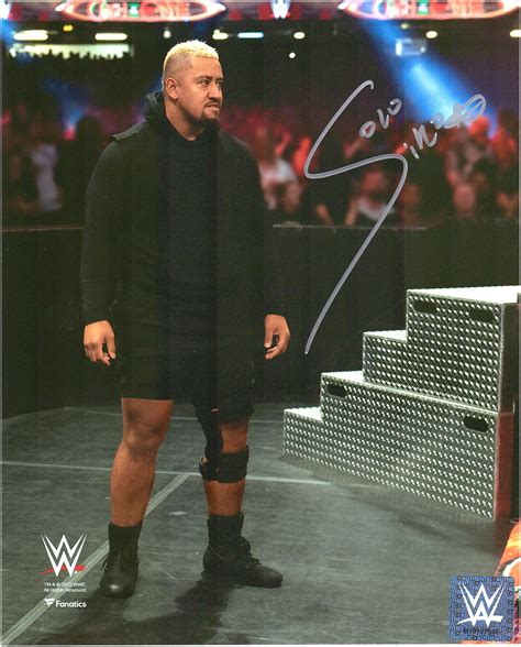 Solo Sikoa Wwe Autographed 8 X 10 Clash At The Castle Debut