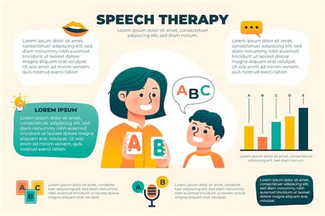 Premium Vector Speech Therapy Infographic Template
