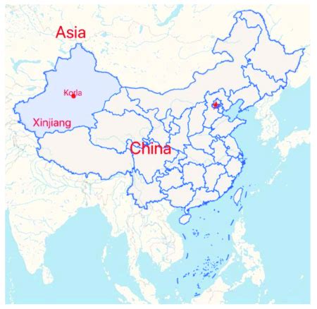 Survey Areas In China Created By The Authors Using Gaode Maps