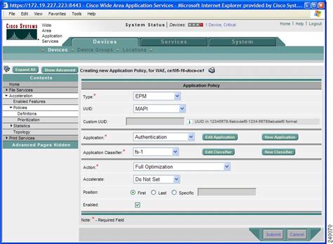 Cisco Wide Area Application Services Configuration Guide Software Version 407 Configuring