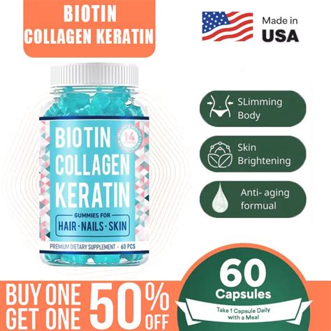Biotin Collagen Keratin Premium Dietary Supplement For Hair Growth