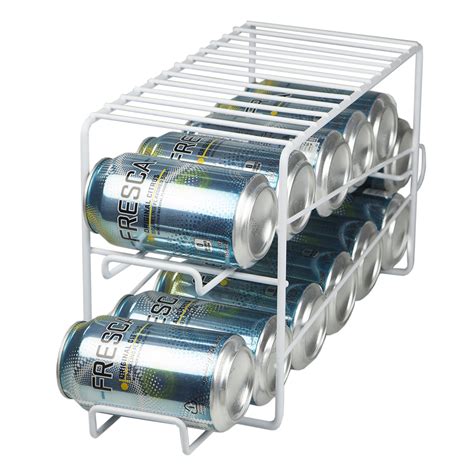 Home Basics 2 Tier Can Dispenser Organizer For Kitchen Storage Durable