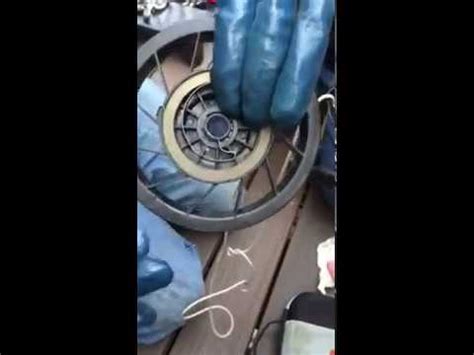 How To Rewind Recoil Pull Starter Spring Small Engine Coil Start - YouTube