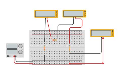 Circuit Design Resistenze In Serie Tinkercad