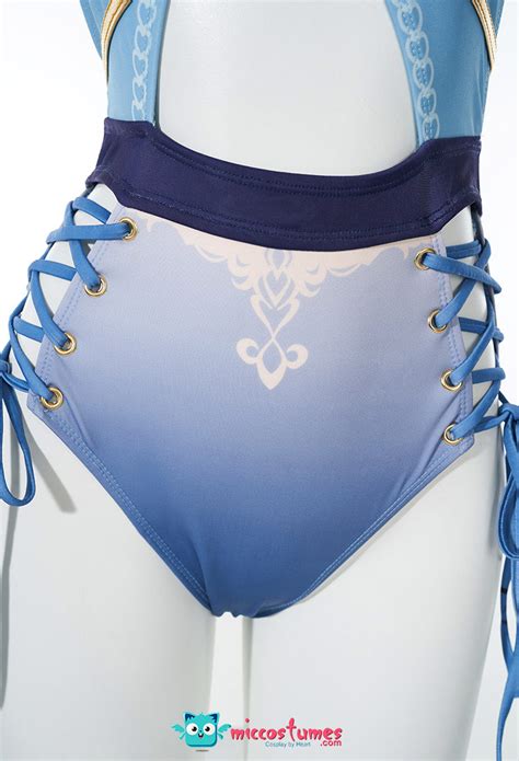 Genshin Impact Nilou Derivative Sexy One Piece Swimsuit Cutout Halter