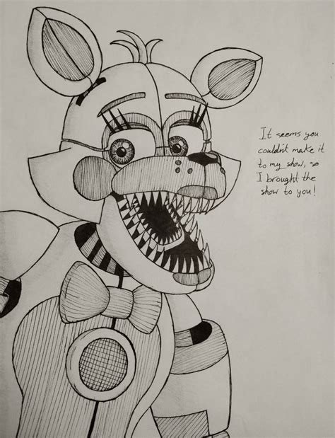 Funtime Foxy Drawing By Officialspringbap On Deviantart
