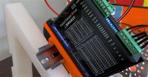 Din Rail Mount For A Dm542t Stepper Motor Driver By