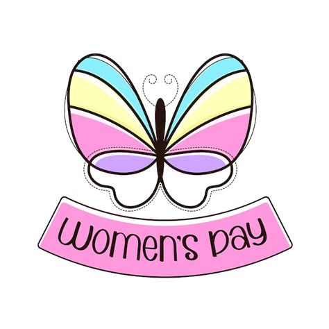 Vector De Ilustração De Adesivo De Força Feminina Vetor Premium