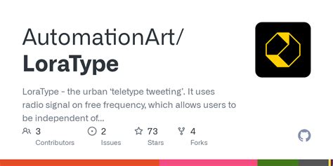 GitHub AutomationArt LoraType LoraType The Urban Teletype