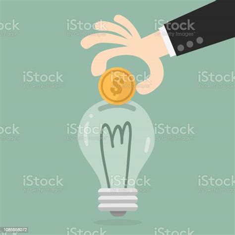 에너지 절약입니다 돼지 저금통에 대한 스톡 벡터 아트 및 기타 이미지 돼지 저금통 전구 개념 Istock