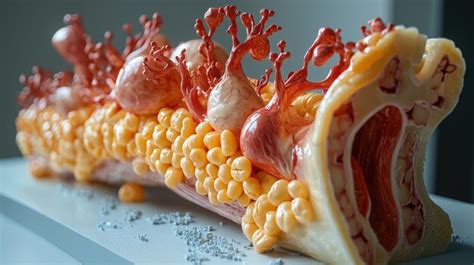 Detailed Anatomical Model Of Human Tissue Structure Premium Ai
