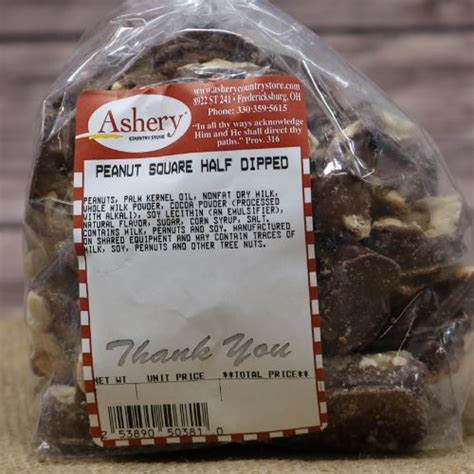 Peanut Square Half Dipped Ashery Country Store