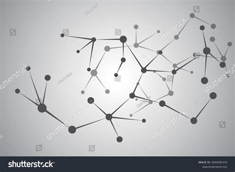 Abstract Connecting Dots Lines Connection Science Stock Vector Royalty Free 2040585332