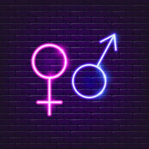 Premium Vector Gender Neon Icon Vector Illustration Gender Equality