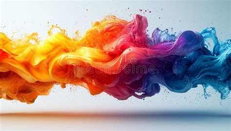 Vibrant Colors Mixing In Smooth Liquid Motion Wave Generated By Ai Stock Image Image Of Space