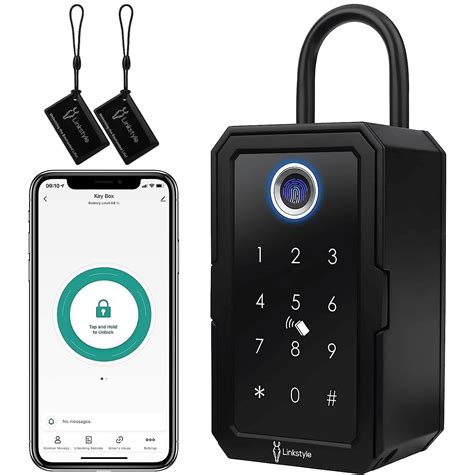 Linkstyle Bluetooth Key Lock Box 4 Modes Fingerprint Enabled For