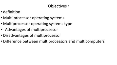 Os Multiprocessing Pptx Operating Systems Computer Software And Applications