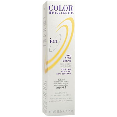 Ion 10v Lightest Cool Blonde Permanent Creme Hair Color By Color