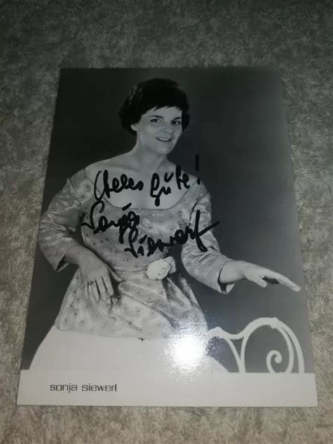Sonja Siewert Autogrammkarte Mit Original Unterschrift Ddr Eur 100