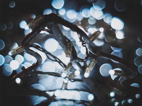 Premium Photo Close Up Of Illuminated String Light