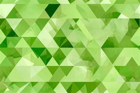Premium Ai Image Tile Seamless Abstract Background With Green Triangles Generative Ai