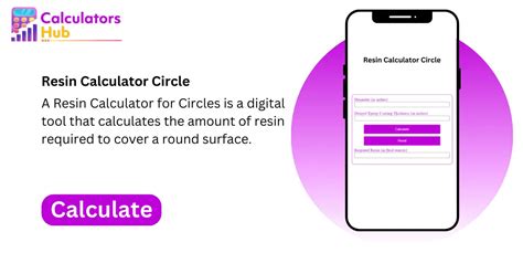 Resin Calculator Circle Online