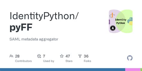 GitHub IdentityPython PyFF SAML Metadata Aggregator