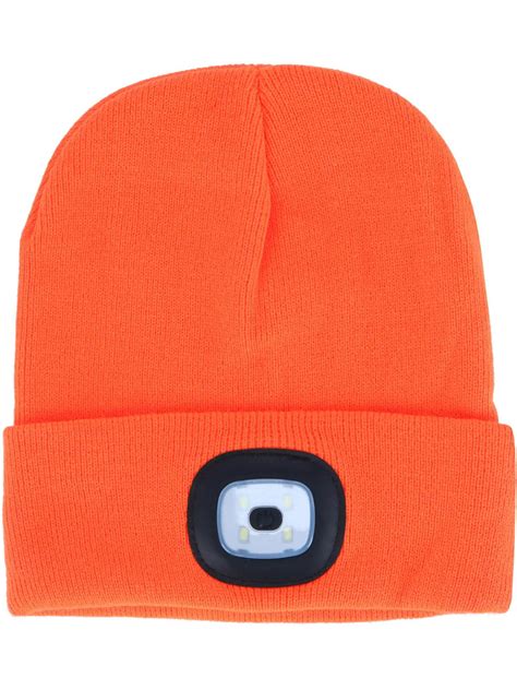 Ctm Adult Led Headlight Winter Beanie Hat
