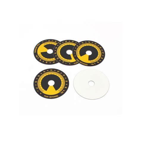 Uxcell Rheostat Transformer Potentiometer 0 100 Control Dial Face Plate 5pcs