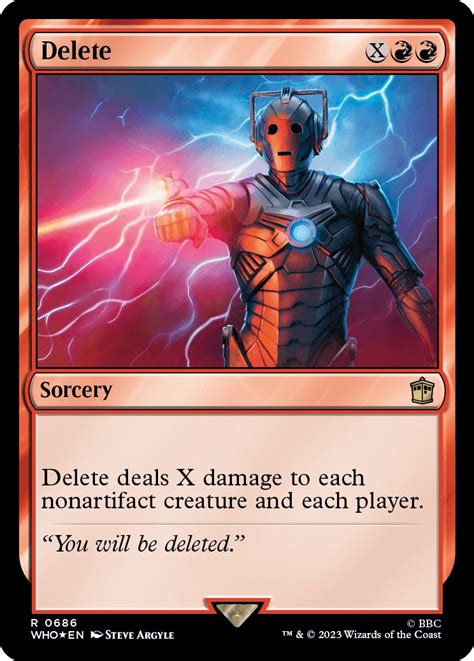 Delete Surge Foil Universes Beyond Doctor Who Magic The Gathering