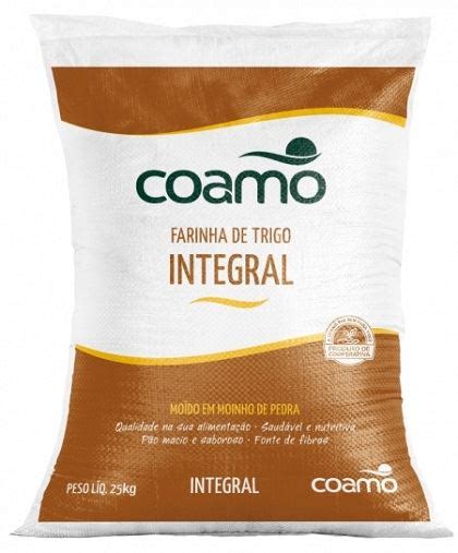 FARINHA DE TRIGO 25KG COAMO INTEGRAL Wilso Distribuidor