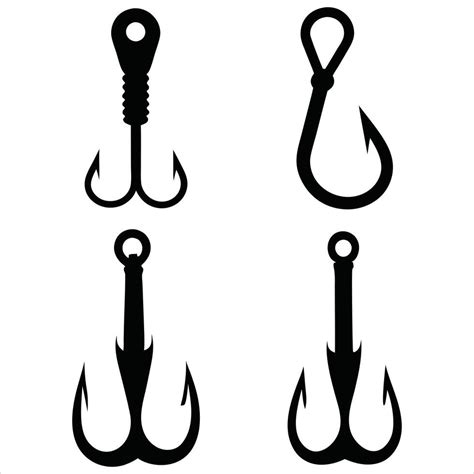 Curved Fishing Hook Design 58327219 Vector Art At Vecteezy