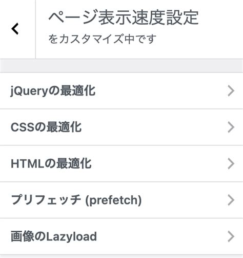 ページ表示速度設定 CSSHTMLの圧縮機能Prefetch機能 WordPress 有料テーマ Emanon Pro