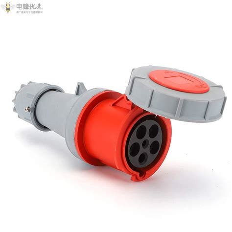 5芯16a32a工业连接器防水ip67航空移动式插座耦合器250v3p E N 电蜂优选商城