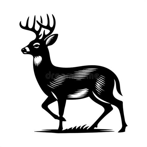 Vector Illustration White Tailed Deer Stock Illustrations 108 Vector
