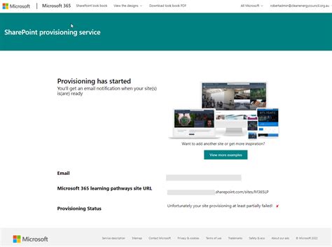 Unfortunately Your Site Provisioning At Least Partially Failed · Issue