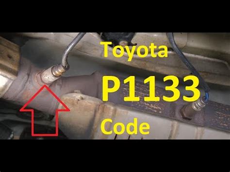 Causes And Fixes Toyota P1133 Code Air Fuel Ratio Sensor Circuit Malfunction Bank 1 Sensor 1