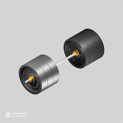 Icono De Mancuerna 3d Aislado Archivo Psd Premium