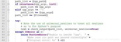 用pycparser解析c语言踩坑记录unable To Invoke Cpp Make Sure Its Path Was Pas