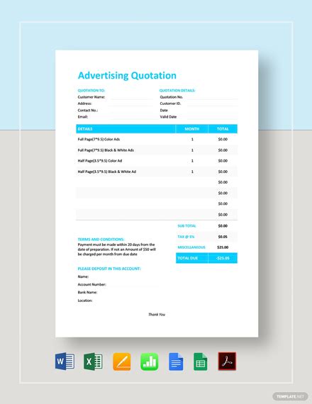 40 FREE Quotation Templates In Microsoft Word DOC Template Net