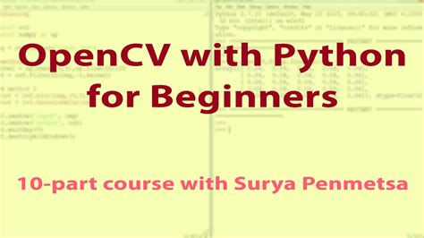 Opencv With Python For Beginners Youtube