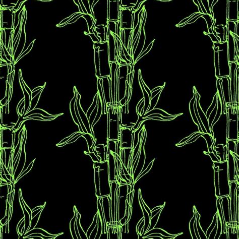 Premium Vector Seamless Pattern Of Bamboo
