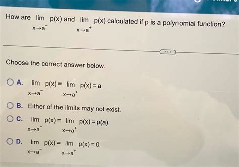 Solved How Are Lim P X And Lim P X Calculated Chegg Com