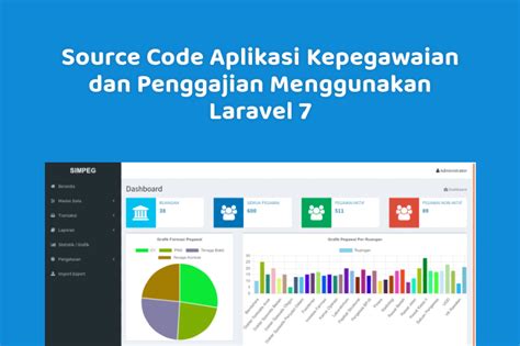 source code aplikasi kepegawaian dan penggajian menggunakan laravel 7