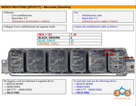 KT200 Read Mercedes MG1CP002 ECU On Bench OBDII365 Official Blog